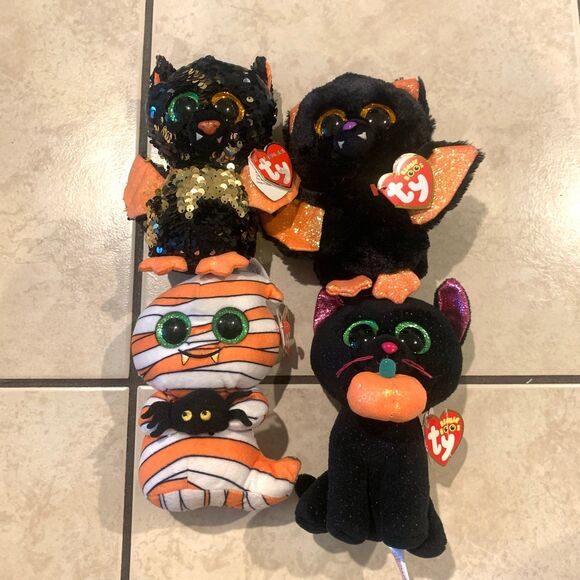 Ty | Toys | Ty Beanie Boos Halloween Set | Poshmark